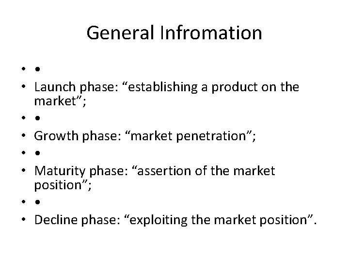 Marketing strategic 2 nd meeting Basic information to