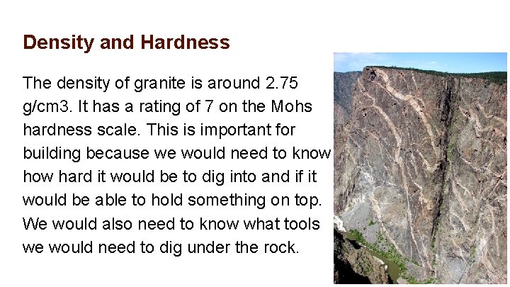 Granite Cody Sylvia and Ruby General Info Characteristics