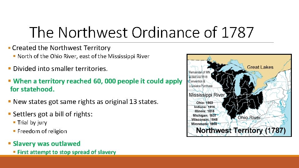 The Articles of Confederation CHAPTER 7 LESSON 1