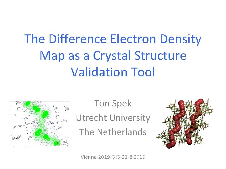 The Difference Electron Density Map as a Crystal