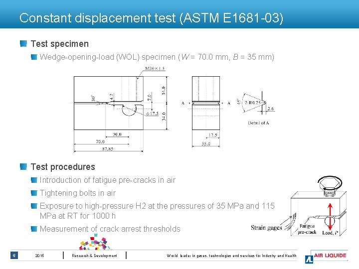 Threshold stress intensity factor for hydrogen assisted cracking