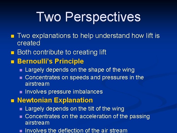 Overview n n Brief discussion of the 4