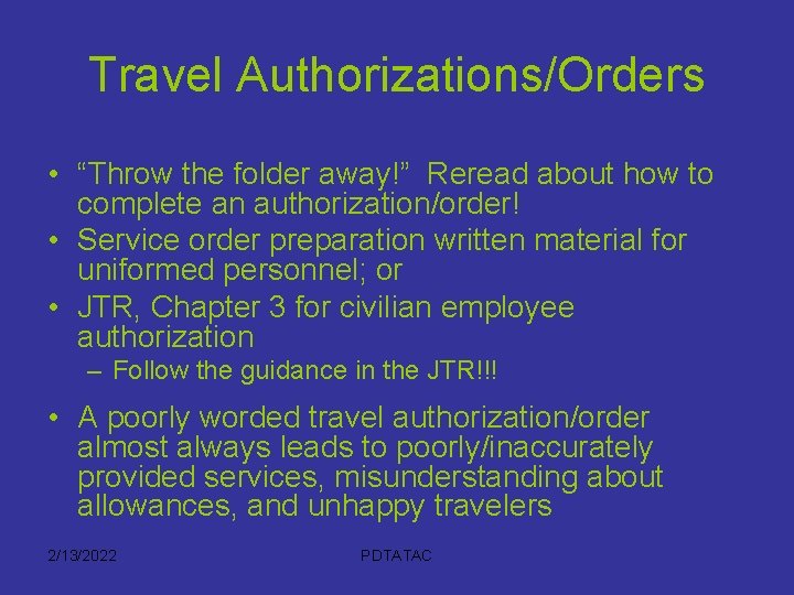 Uniformed Personnel DOD Civilian Employee PCS Travel Transportation
