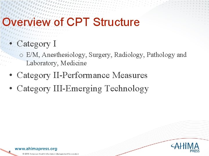 Basic Current Procedural Terminology and HCPCS Coding 2018
