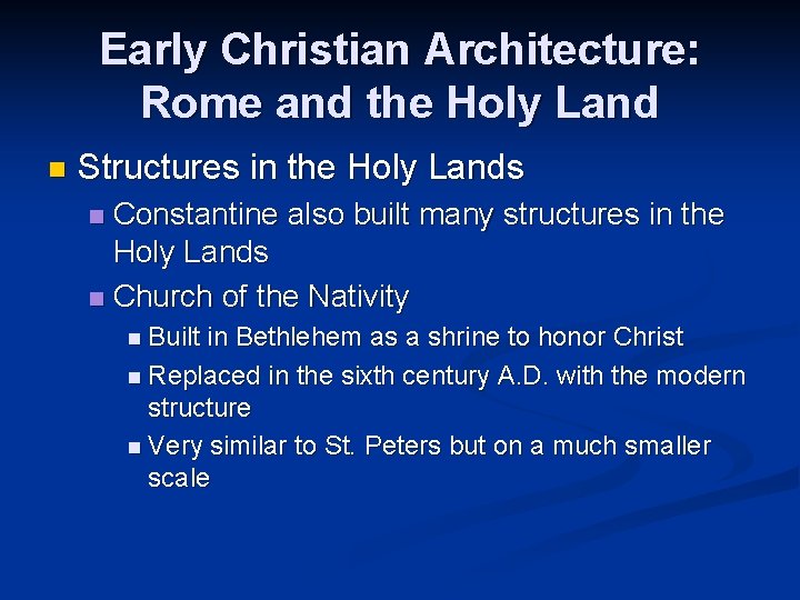Early Christian and Byzantine Architectural History ACT 322