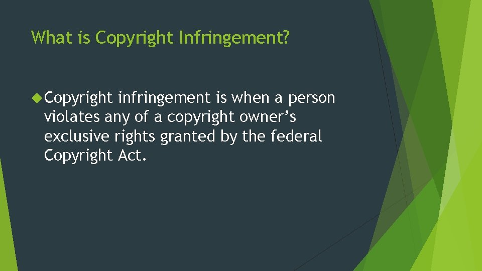 Copyright Law in Education Amber Glivens Introduction Lets