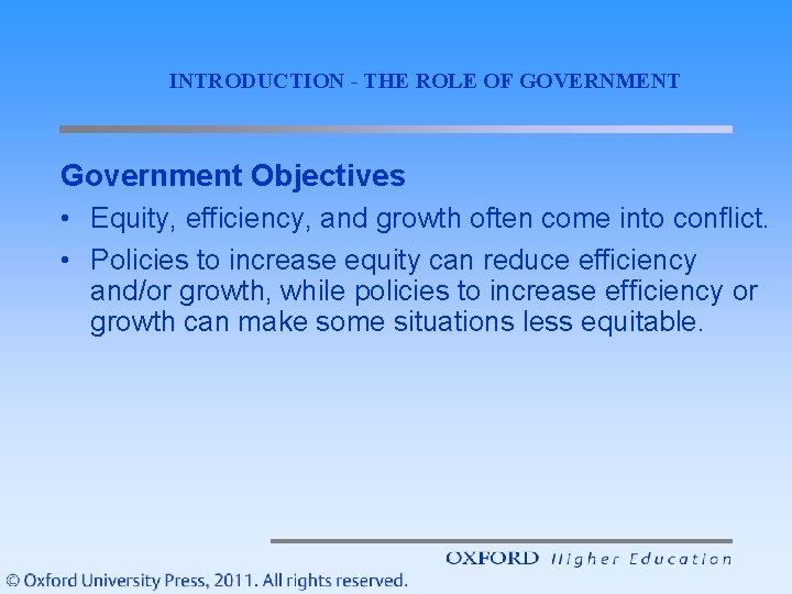 The Role of Government Chapter 14 LIPSEY CHRYSTAL