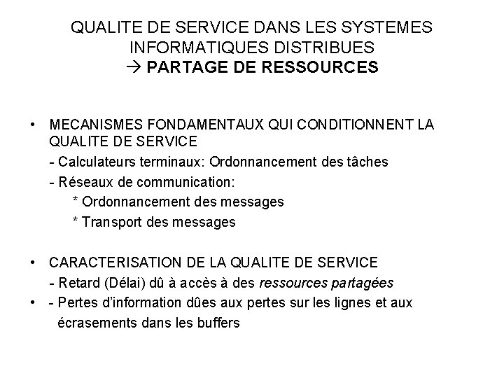 SYSTEMES DE CONTRLE COMMANDE ET INFORMATIQUE DISTRIBUEE TEMPS