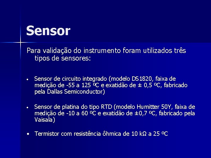 AVALIAO DE CIRCUITO ELETRNICO PARA MEDIO DE TEMPERATURA