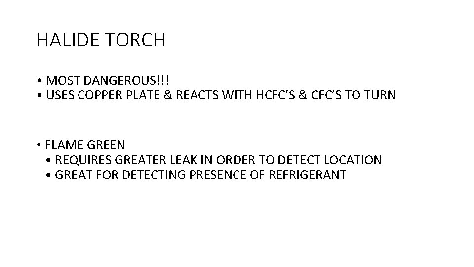 CHAPTER 3 LEAK DETECTION PROCEDURES TYPES OF LEAK