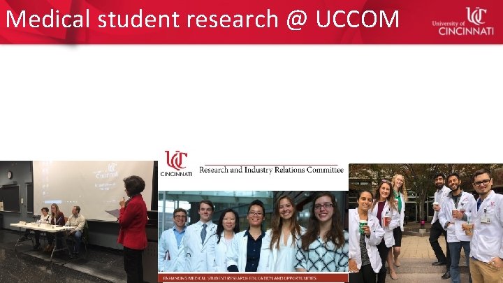 UC COM MEDICAL STUDENT RESEARCH Jason Blackard Ph
