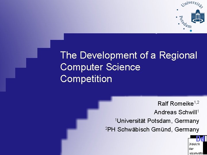 The Development of a Regional Computer Science Competition