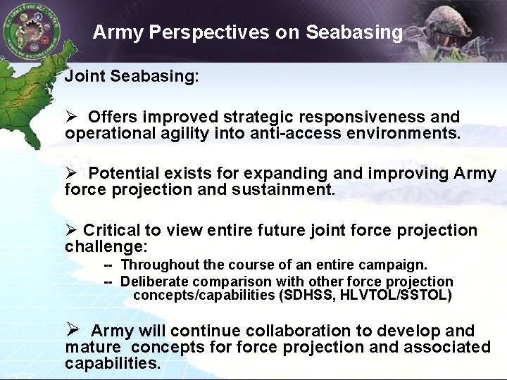 Joint Power Projection from the Seabase Panel The