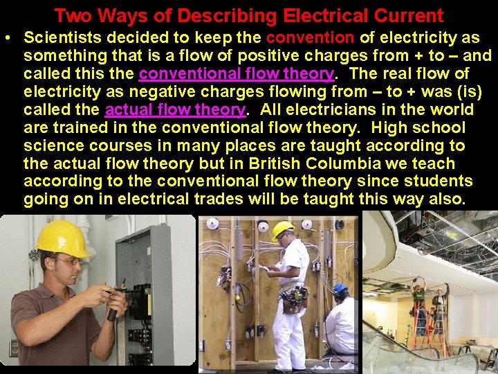 Electric Current Electric fish were known before the