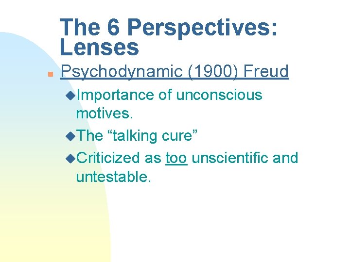 What Is Psychology The study of behavior mental