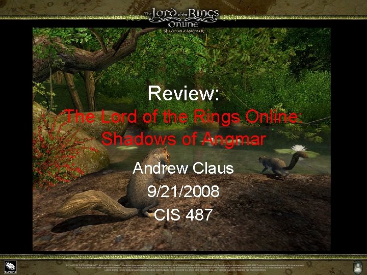 Review The Lord of the Rings Online Shadows