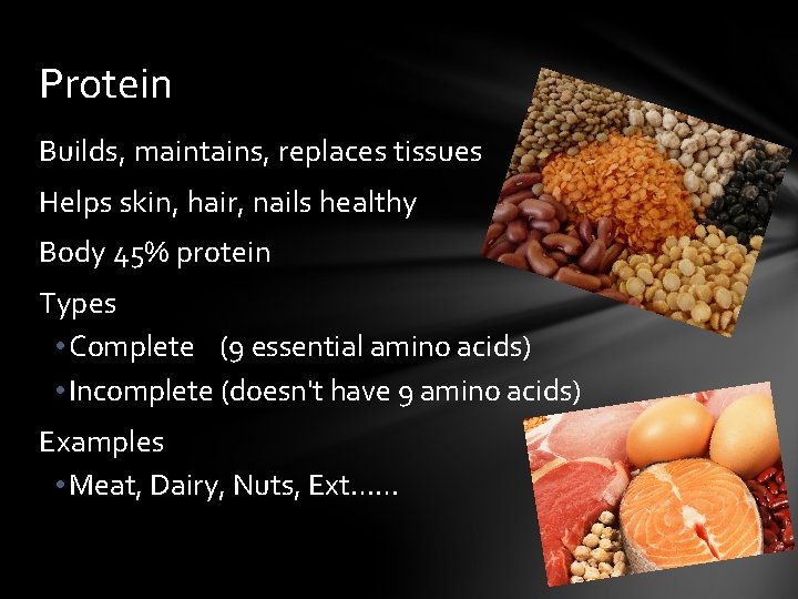 Aaron Lucier Computers Carbohydrates Provides energy In most