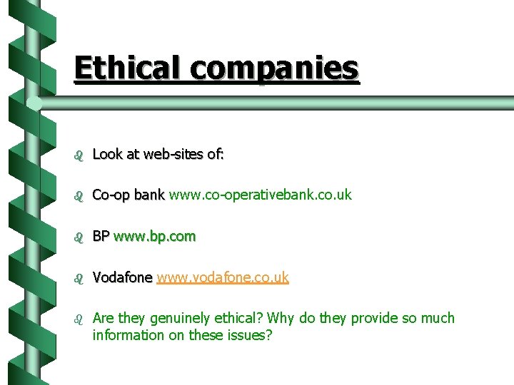 A 2 External Influences Business Ethics Business ethics