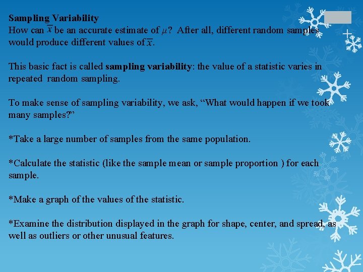 Chapter 7 Sampling Distributions Section 7 1 What