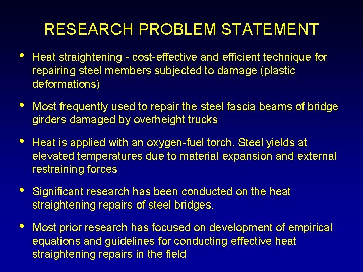 MULTIPLE HEAT STRAIGHTENING REPAIRS OF STEEL BEAM BRIDGES