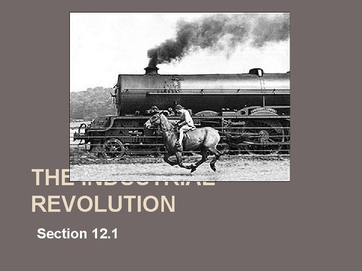 THE INDUSTRIAL REVOLUTION Section 12 1 Discussion Questions