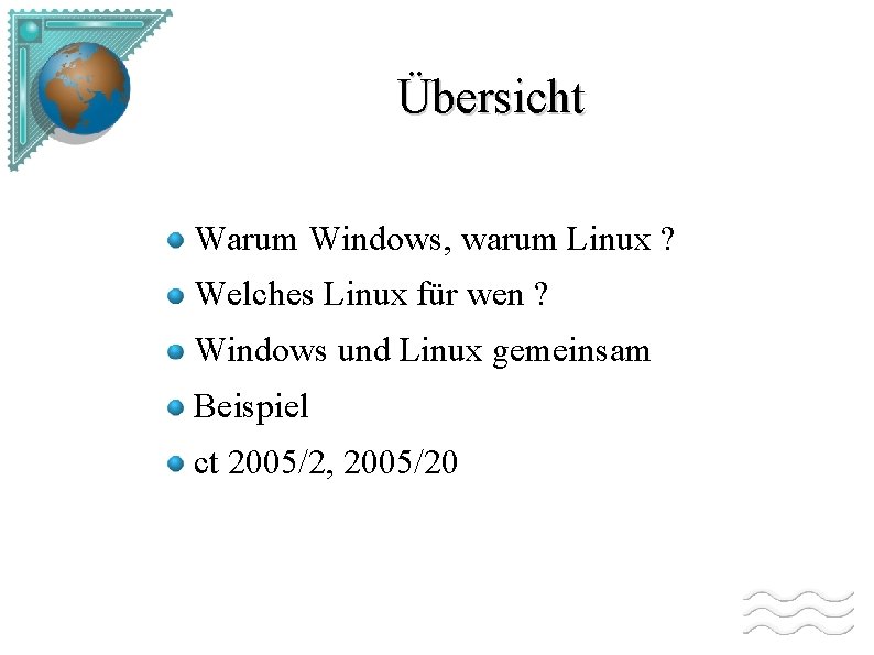 Windows und LINUX Linux fr Windows Nutzer bersicht