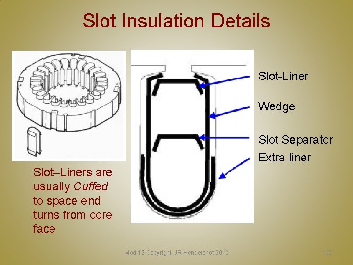 Electric Machine Design Course Stator Insulation System vs