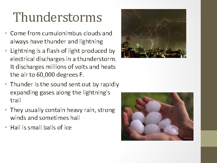 Weather Systems Vocabulary 1 2 3 4 5