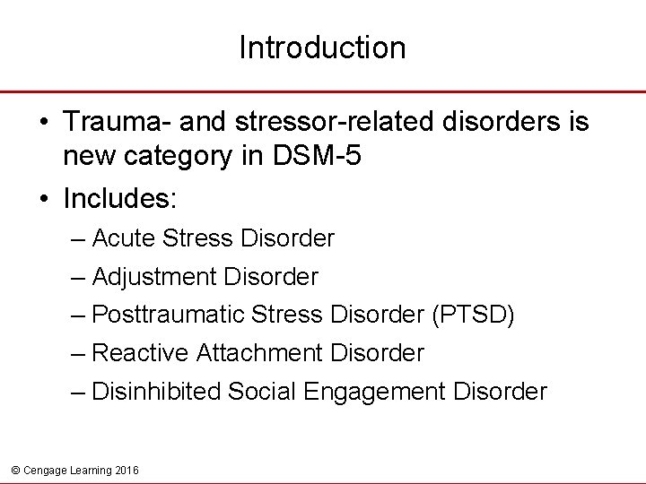 Abnormal Child Psychology Sixth Edition 12 Trauma and