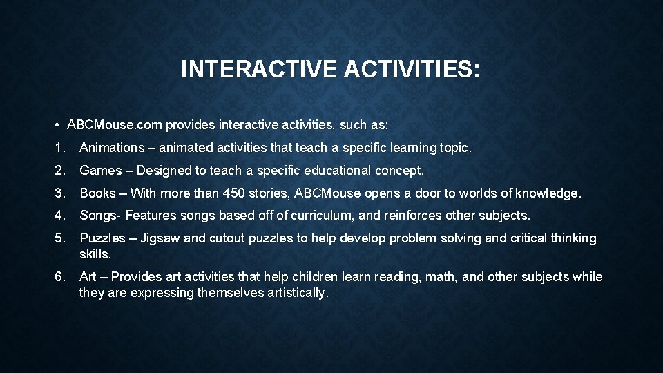 SUPPLEMENTAL SOFTWARE FOR CHILDREN ABCMouse com By Brittni