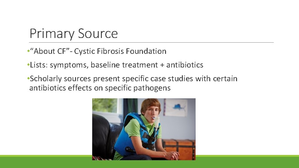 Dork Short Antibiotics on Patients with Cystic Fibrosis