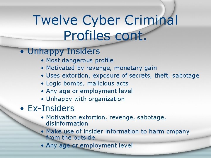 Internet Vulnerabilities Criminal Activity Investigation Prosecution 13 1