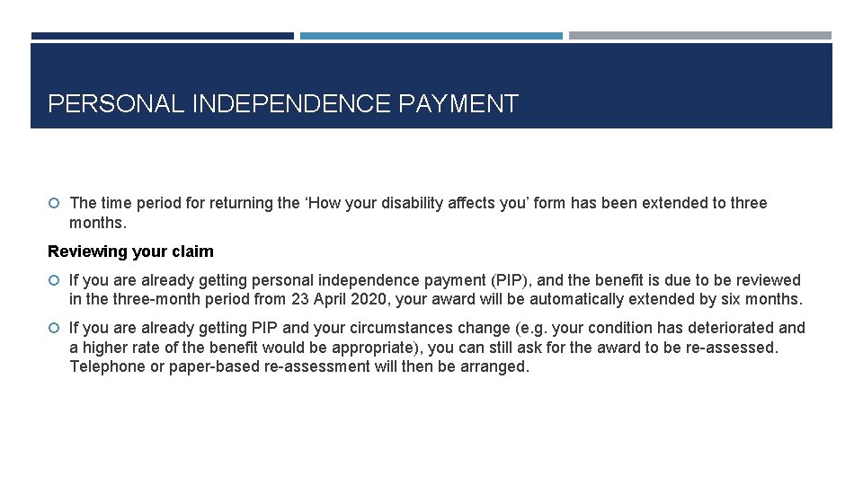 DWP WELFARE BENEFIT UPDATES JUNE 2020 CASEWORK CIRCLE