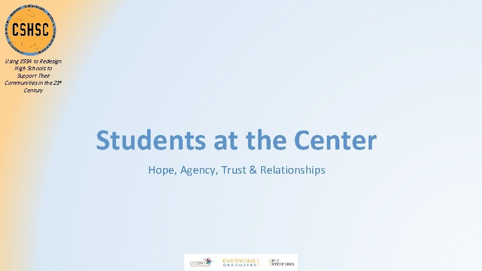 Using ESSA to Redesign High Schools to Support