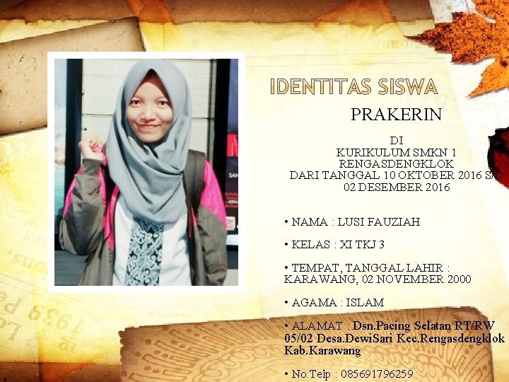 PRAKERIN DI KURIKULUM SMKN 1 RENGASDENGKLOK DARI TANGGAL