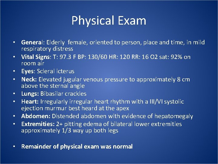 Medical Grand Rounds Clinical Vignette Jessica Lambert MD