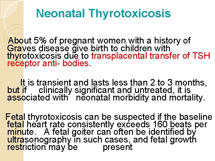 Thyroid disorders in pregnancy Done by mohammad alzoubi