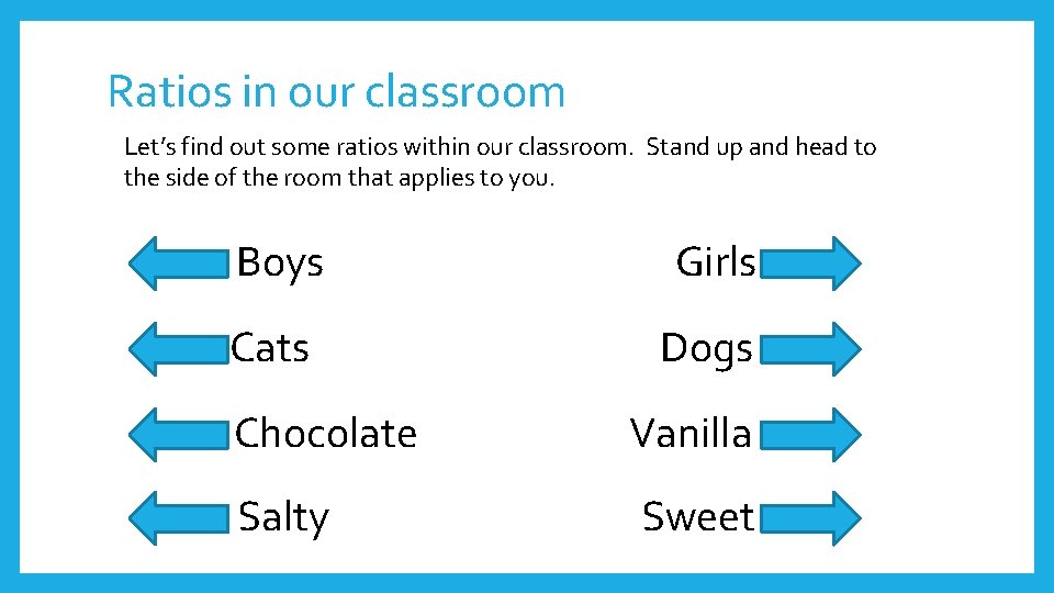 Opening Activity Count up the number of items