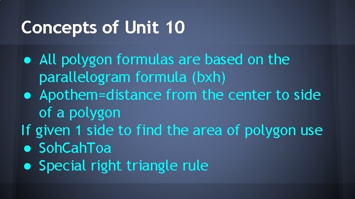 Unit 10 Review By Cindy Lee and Nitin