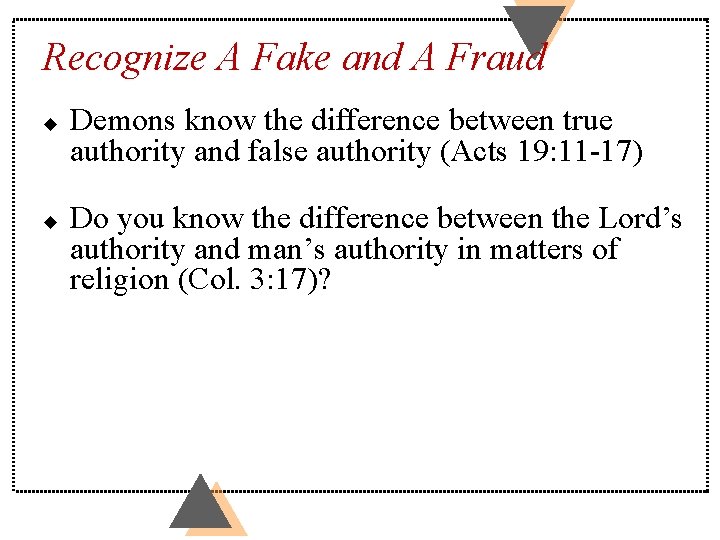 What We Learn from Demons What Are Demons