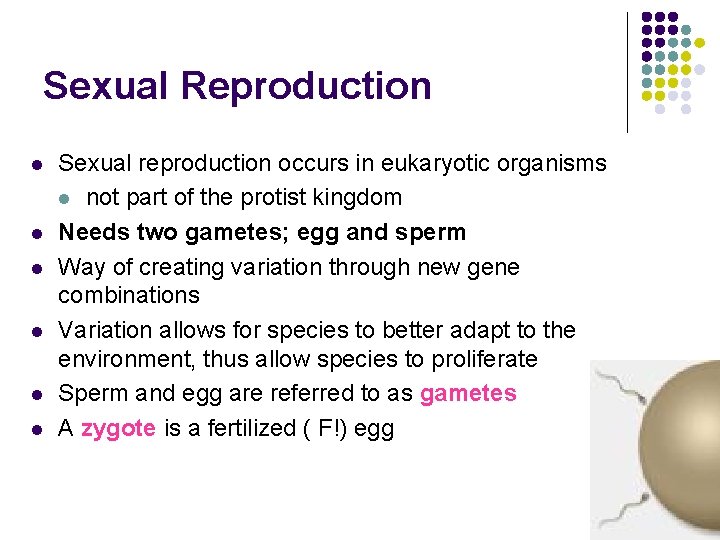 BIOLOGY 30 Unit 3B Reproduction and Development Day