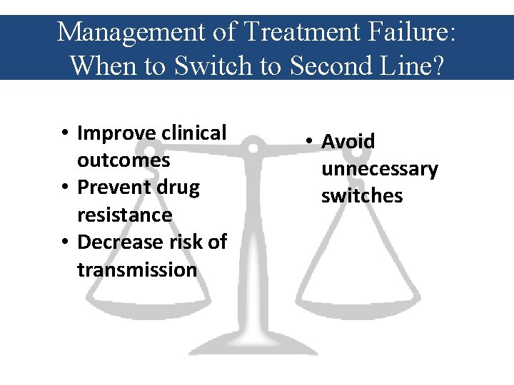 ART Resistance and Second Line Regimens Learning Objectives
