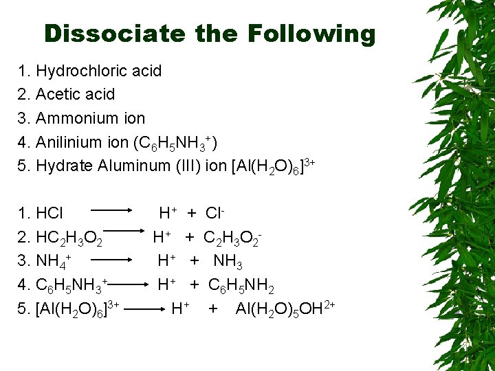 Acids and Bases Chapter 14 One step closer