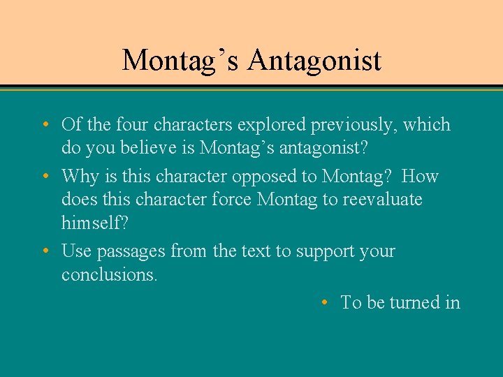 Fahrenheit 451 by Ray Bradbury Part II The