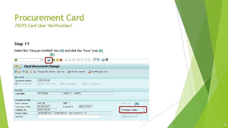 Accounts Payable DCPS Procurement Card User Instructions for