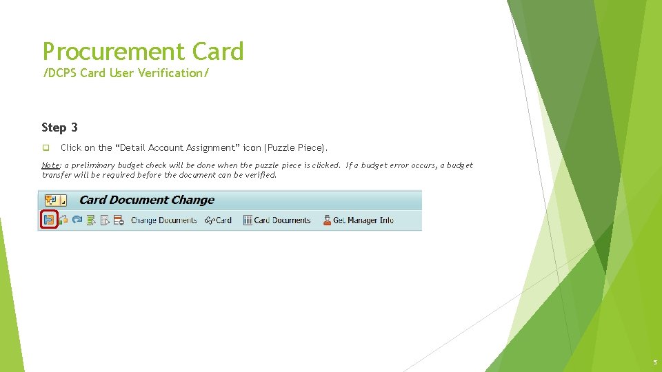 Accounts Payable DCPS Procurement Card User Instructions for