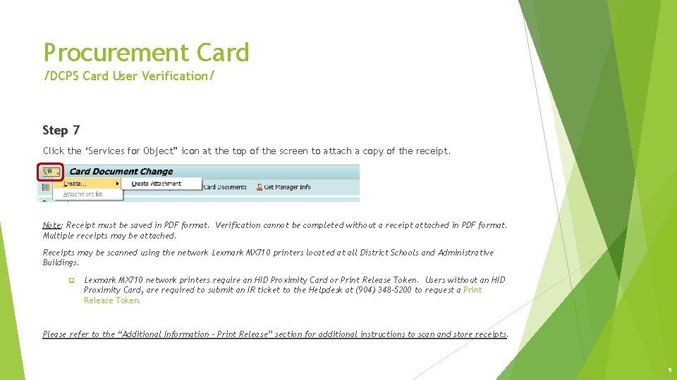 Accounts Payable DCPS Procurement Card User Instructions for