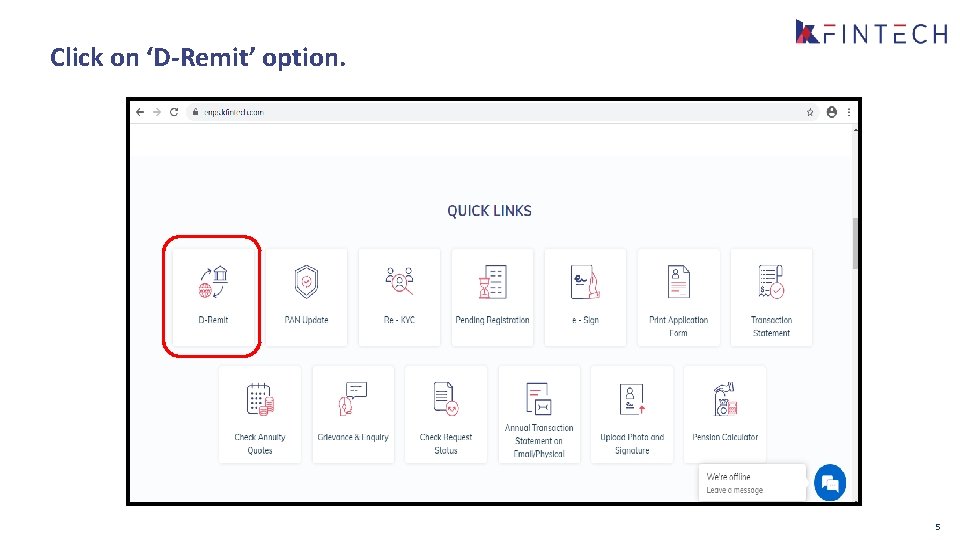 Direct Remittance DRemit for NPS Subscribers 1 Features