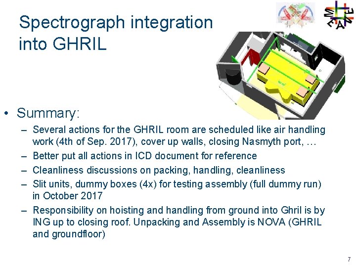 WEAVE Spectrograph allhands Summary 1 4 break out