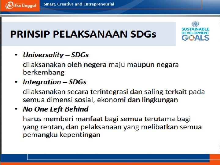 Pertemuan 6 IMPLEMENTASI PROGRAM GIZI Sustainable Development Goals